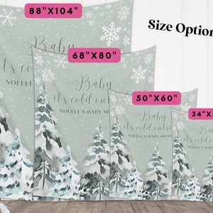 Baby It's Cold Outside Custom Baby Shower Banner | December Party ...