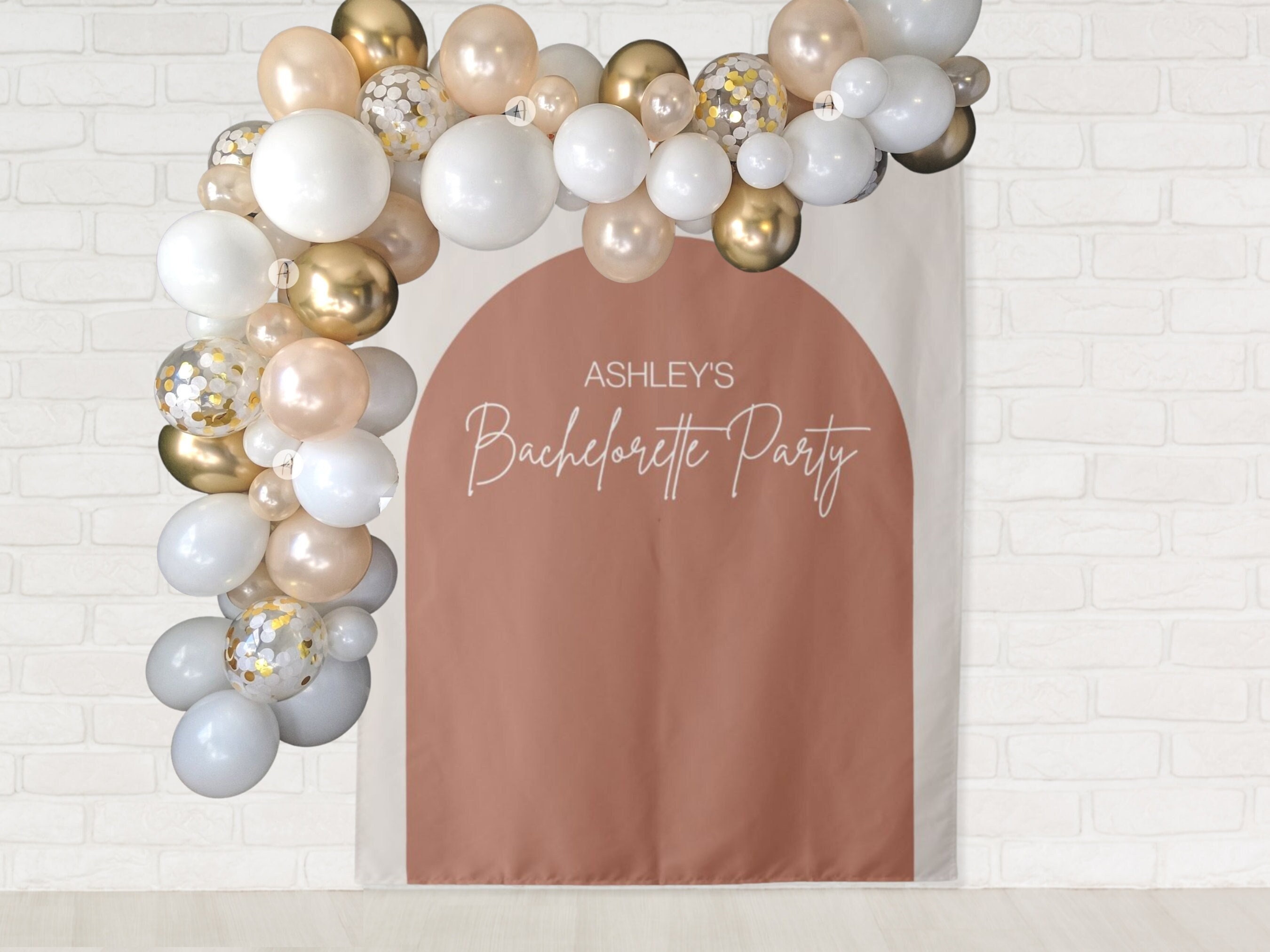 Arch Personalized Party Backdrop Customizable Backdrop and - Etsy