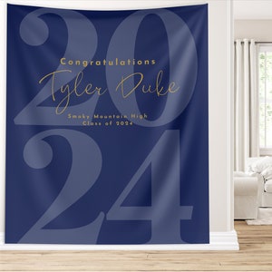 Class of 2024 Custom Graduation Party Backdrop Personalized Congrats ...