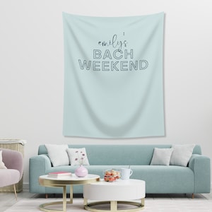 Bach Weekend Custom Bride's Name Backdrop | Bachelorette Party ...