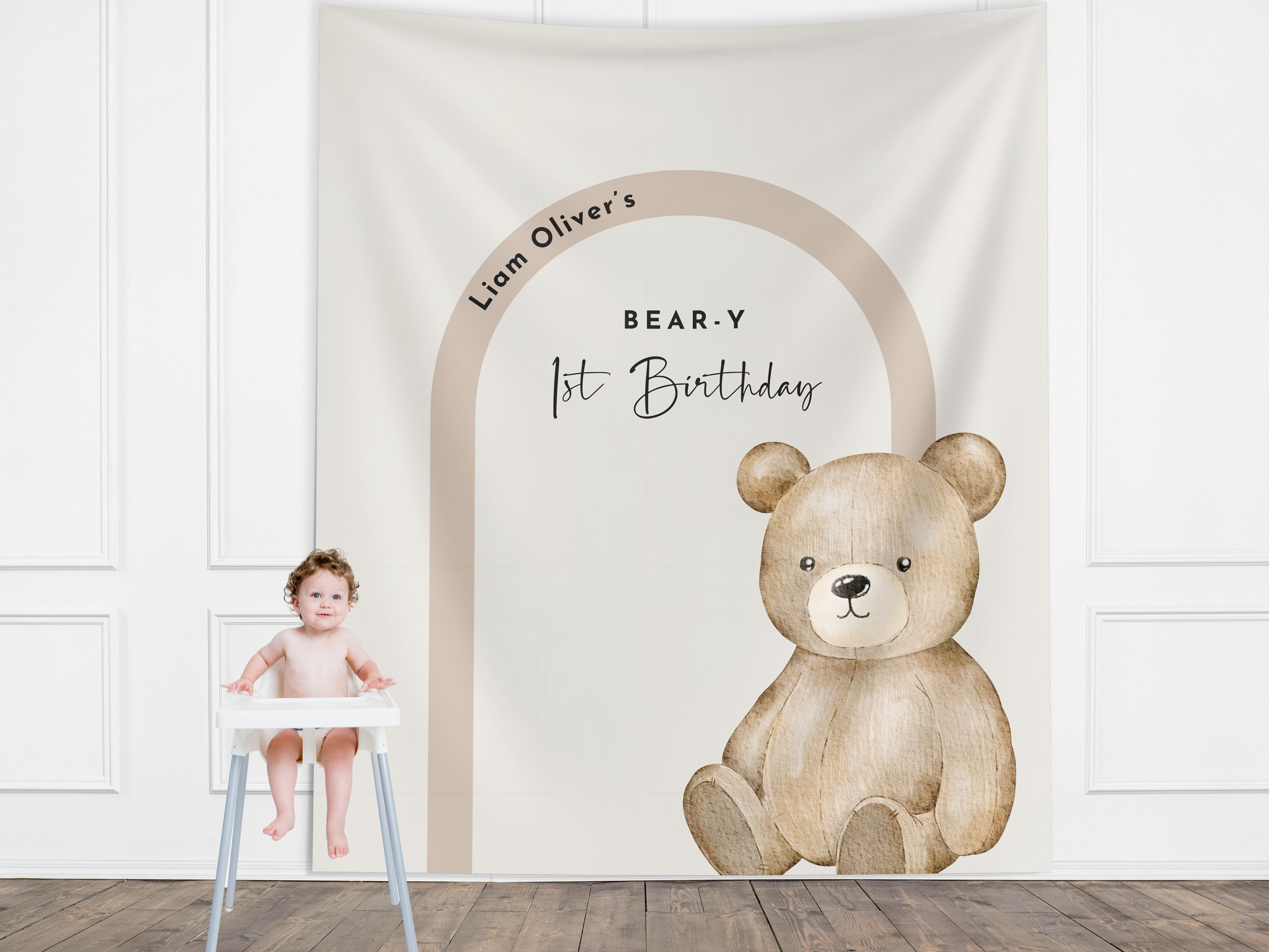 1st Birthday Teddy Wallpapers Teddy Bear / Birthday "Beary First
