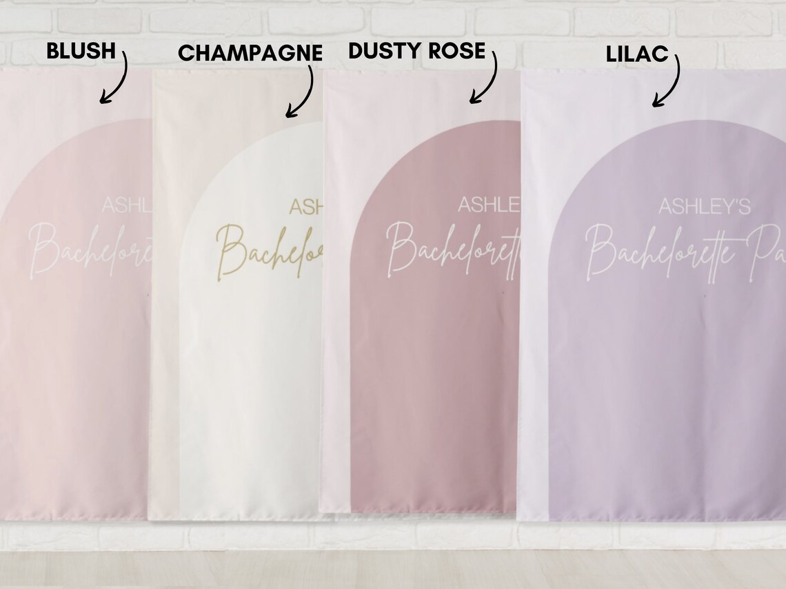 Arch Personalized Party Backdrop Customizable Backdrop and - Etsy