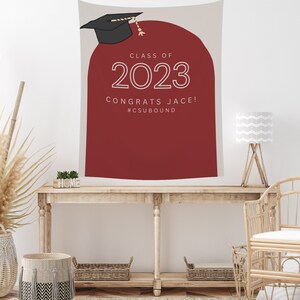 Class of 2025 Grad Cap Arch Custom Graduation Party Backdrop ...