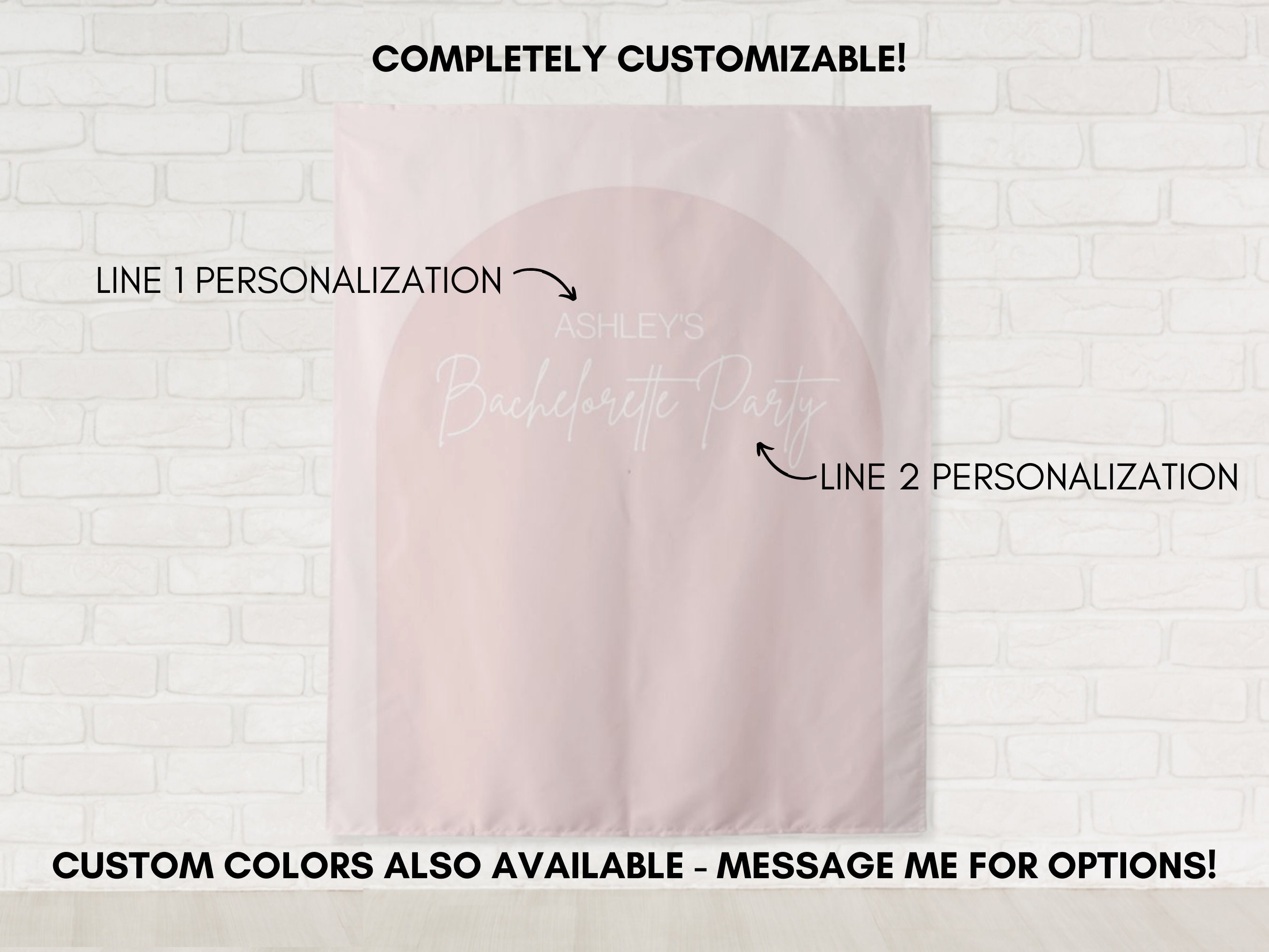 Arch Personalized Party Backdrop Customizable Backdrop and - Etsy