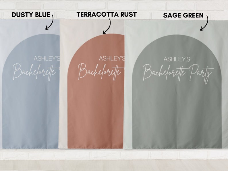 Arch Personalized Party Backdrop Customizable Backdrop and - Etsy