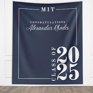 Class of 2025 Custom Graduation Party Banner Backdrop, Personalized ...