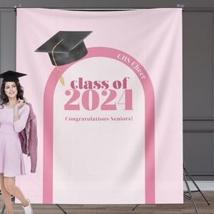 Class of 2024 Custom Graduation Party Banner Personalized Arch Congrats ...