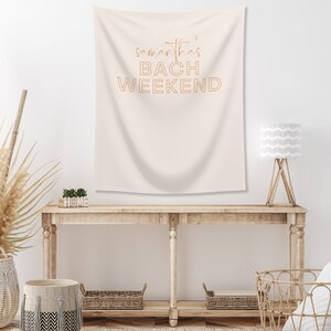 Bach Weekend Custom Bride's Name Backdrop | Bachelorette Party ...