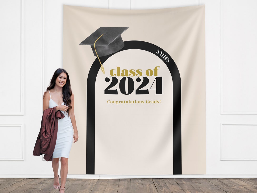 Class of 2024 Custom Graduation Party Banner Personalized Arch Congrats ...