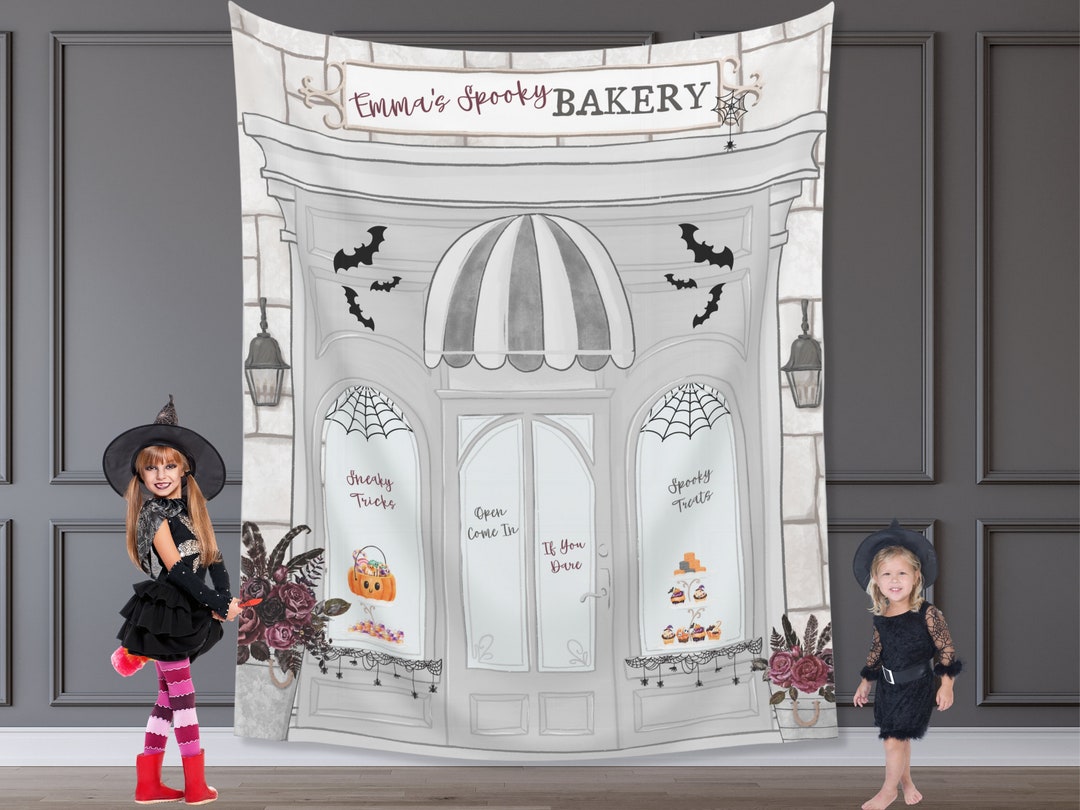 Spooky Halloween Bakery Custom Banner | Customizable Text Treat ...