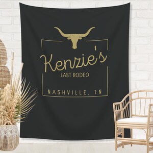 Bride's Last Ride Bachelorette Weekend Custom Text Backdrop | Last ...