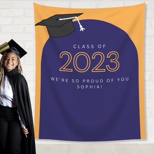 Class of 2025 Grad Cap Arch Custom Graduation Party Backdrop ...