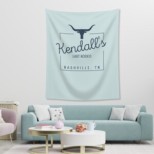 Bride's Last Ride Bachelorette Weekend Custom Text Backdrop | Last ...