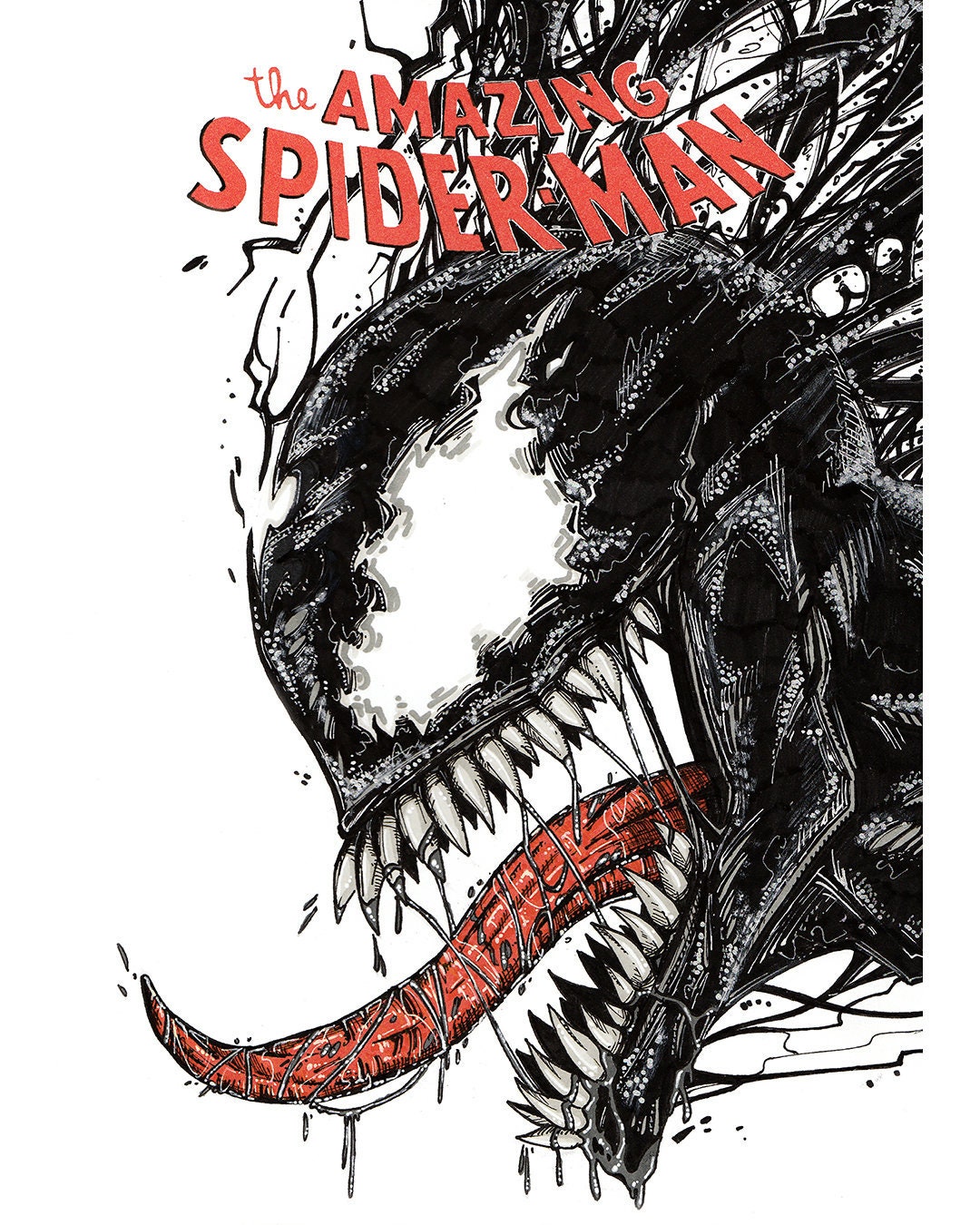 Amazing Spider-man Blank Cover Art Wedding Special Issue turkish - Etsy