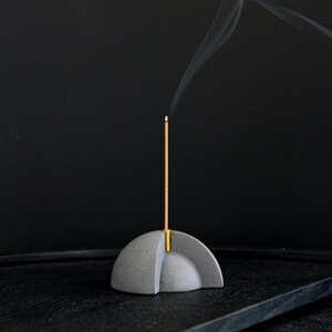 Concrete Incense Holder - Core (set of 2) | Meditation Zen Mindfulness ...