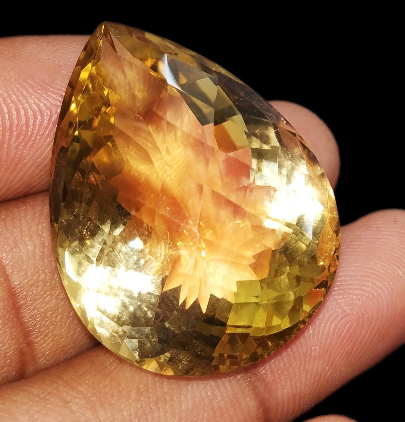 100 % Natural Citrine Pear Shape Loose Gemstone 69.85 Cts - Etsy