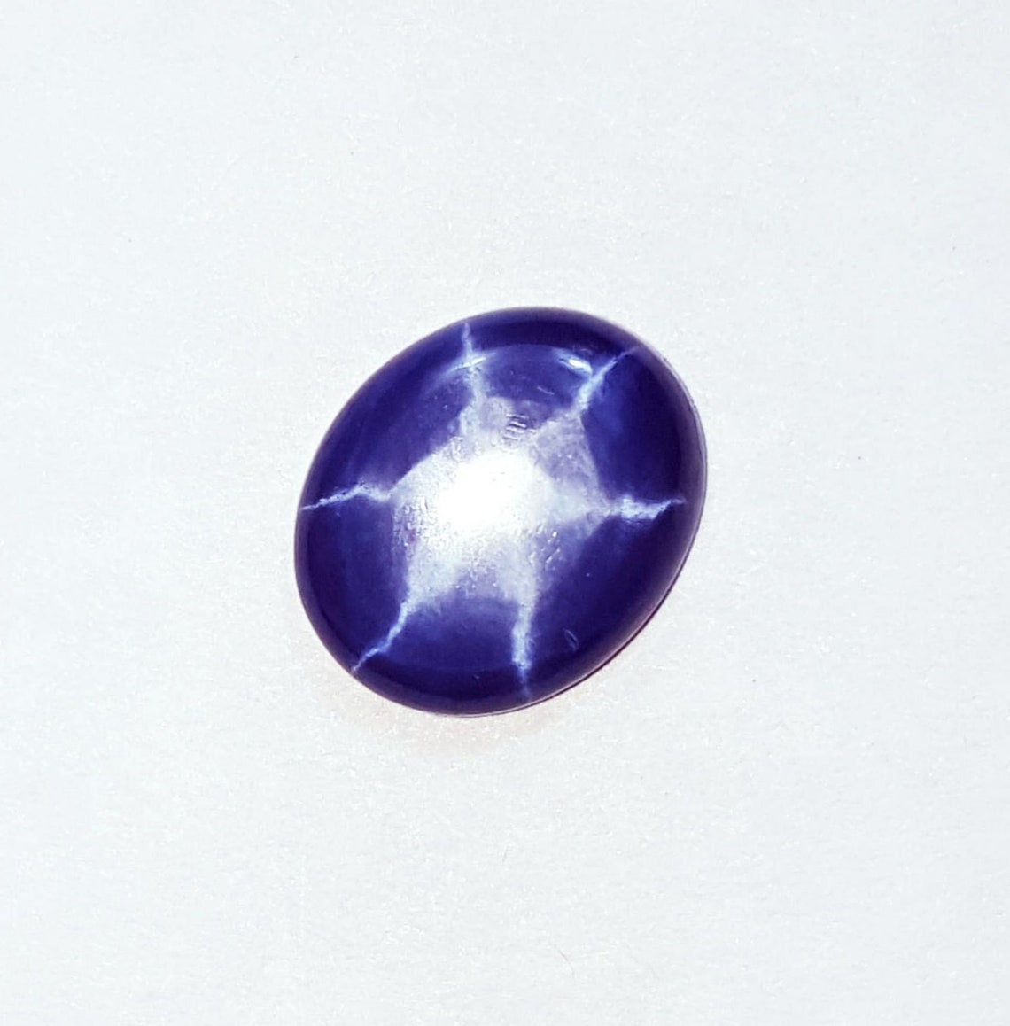 Natural Blue Star Sapphire Loose Gemstone 3.55 Ct Certified | Etsy