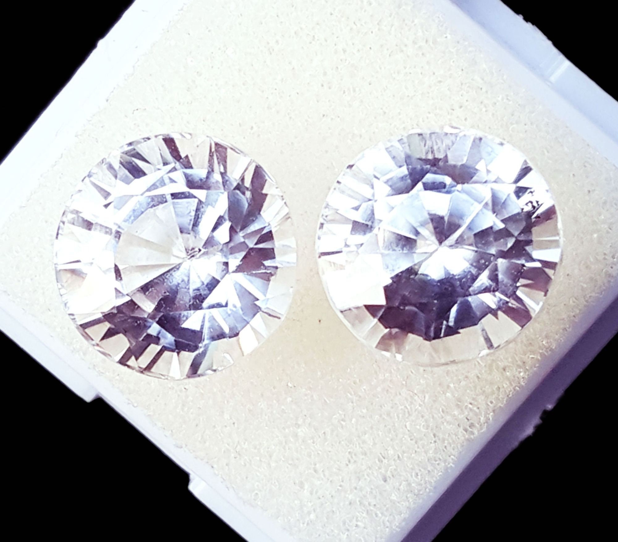 Natural White Sapphire Loose Gemstone 8 to 10 Ct Pair | Etsy