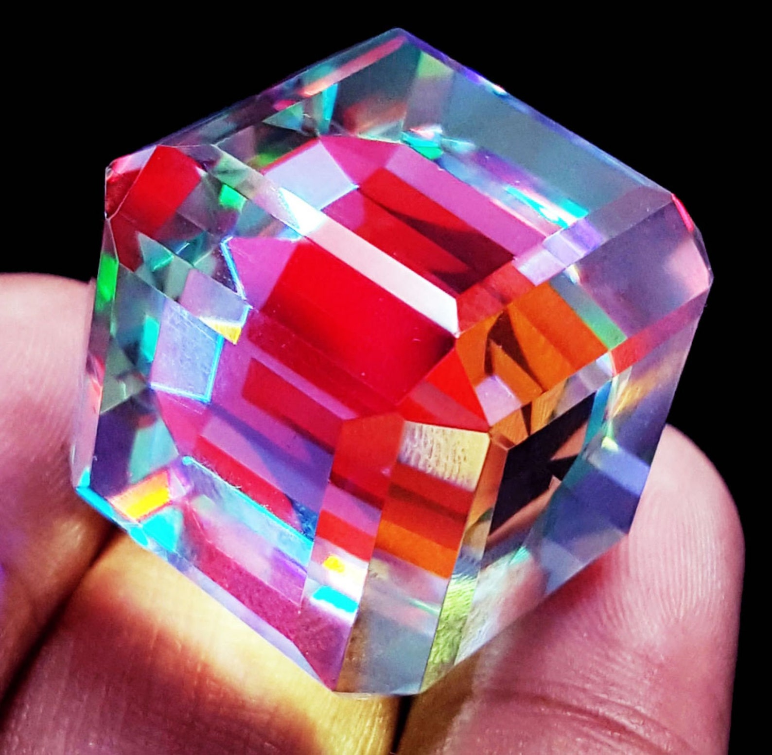 Certified Loose Gemstone Mystic Quartz Cube 90 to 100 Carat - Etsy