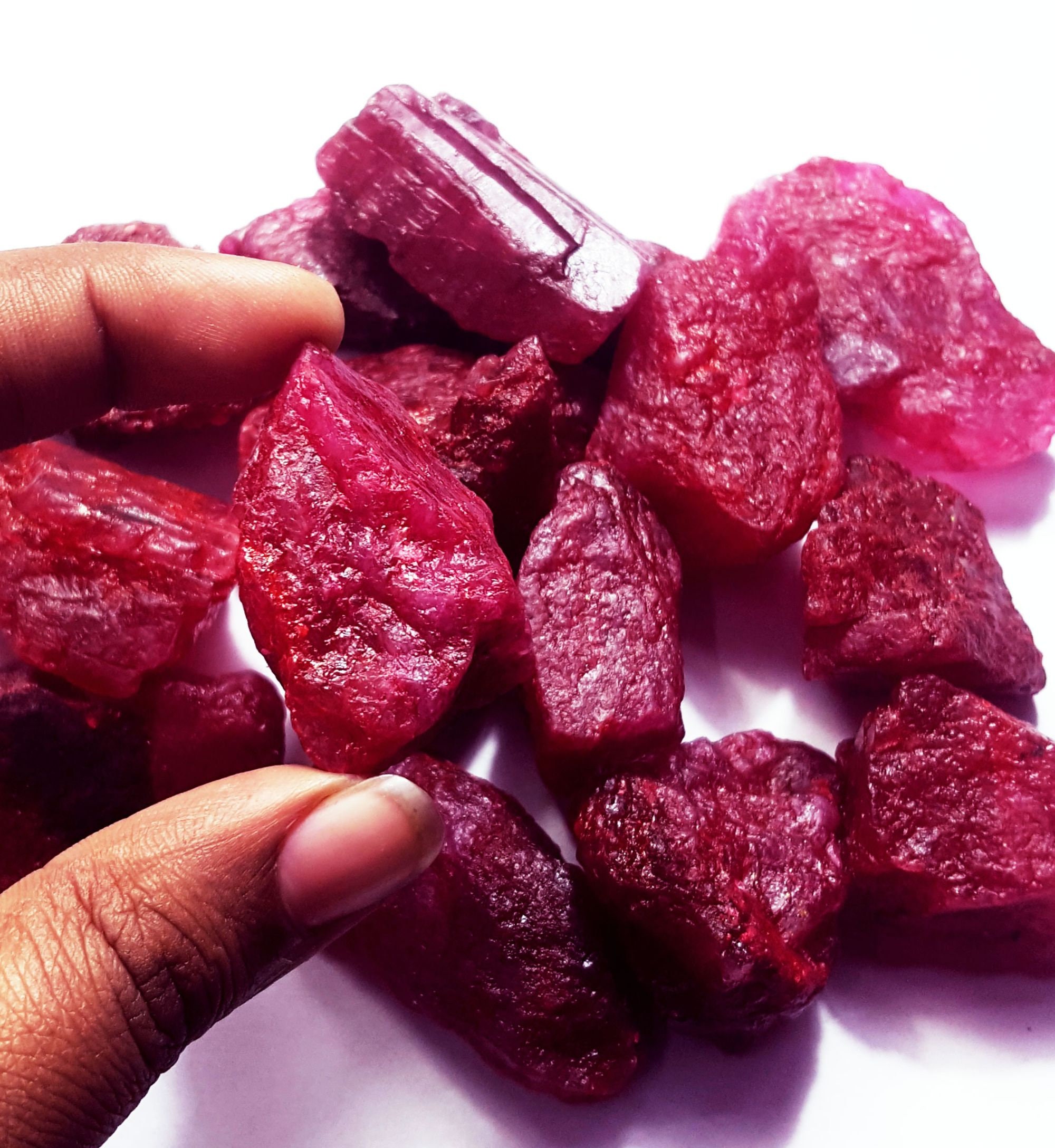 Loose Gemstone Natural Red Beryl Rough Certified Between 90 to - Etsy