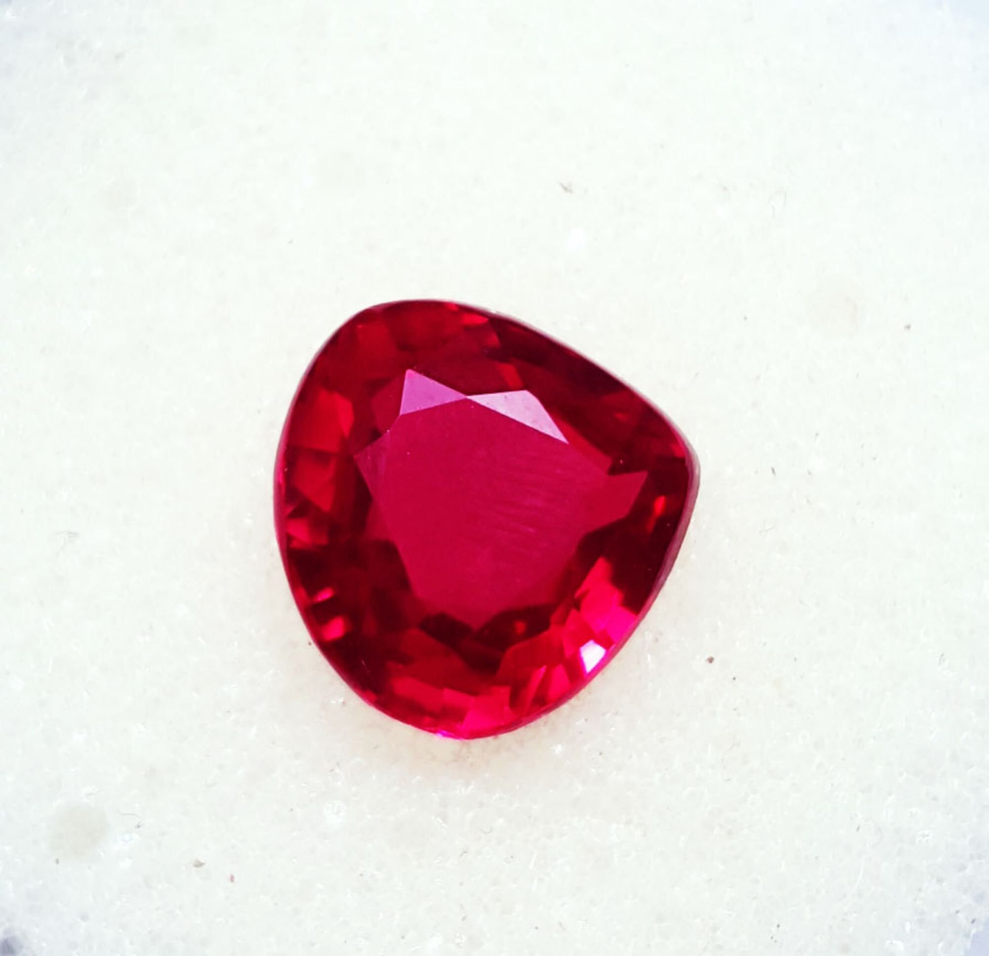 Beautiful 100% Natural Red Ruby Certified Loose Gemstone 2.40 | Etsy