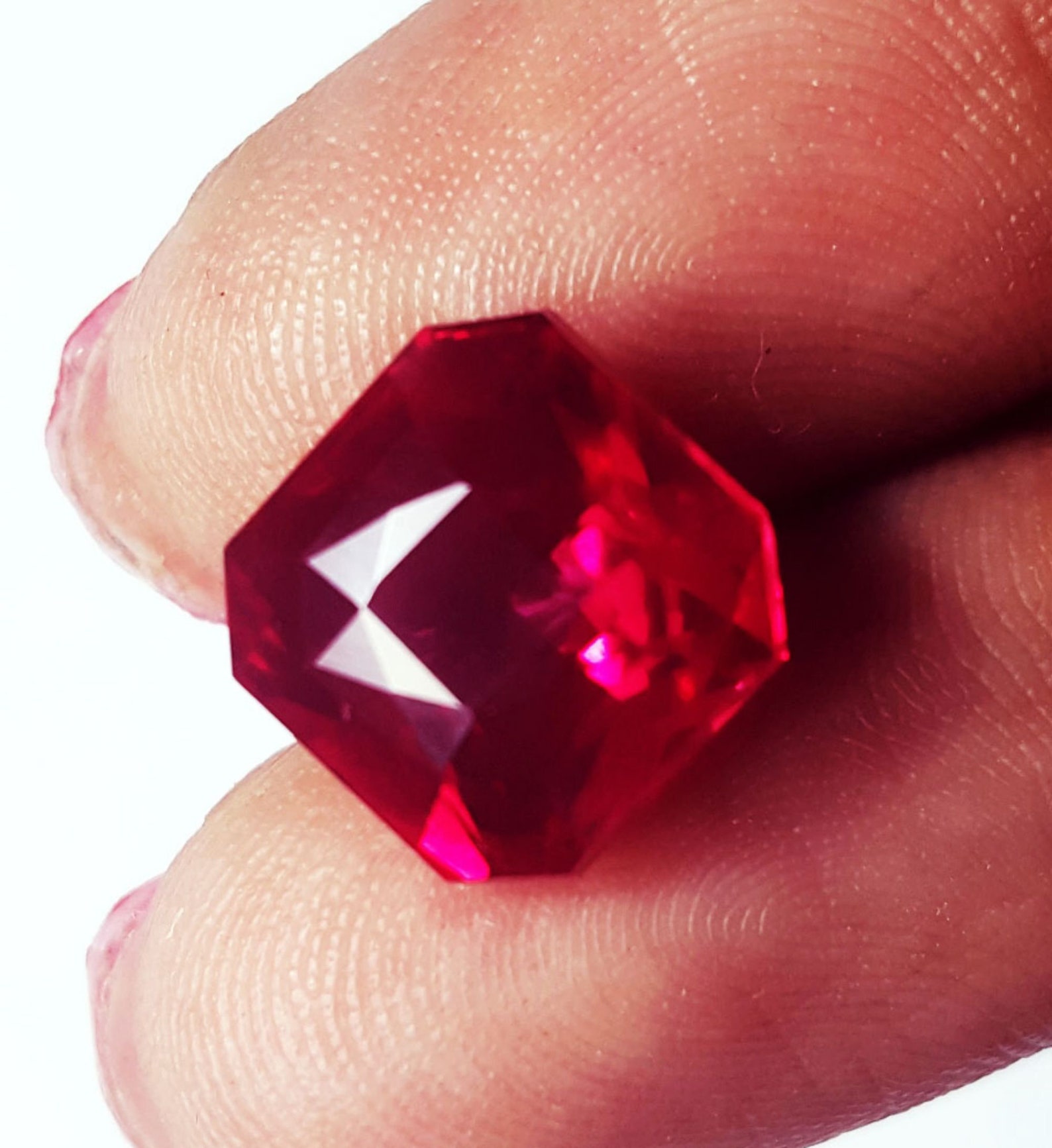 Natural Red Ruby 7.00 Ct Loose Gemstone Certified Free | Etsy