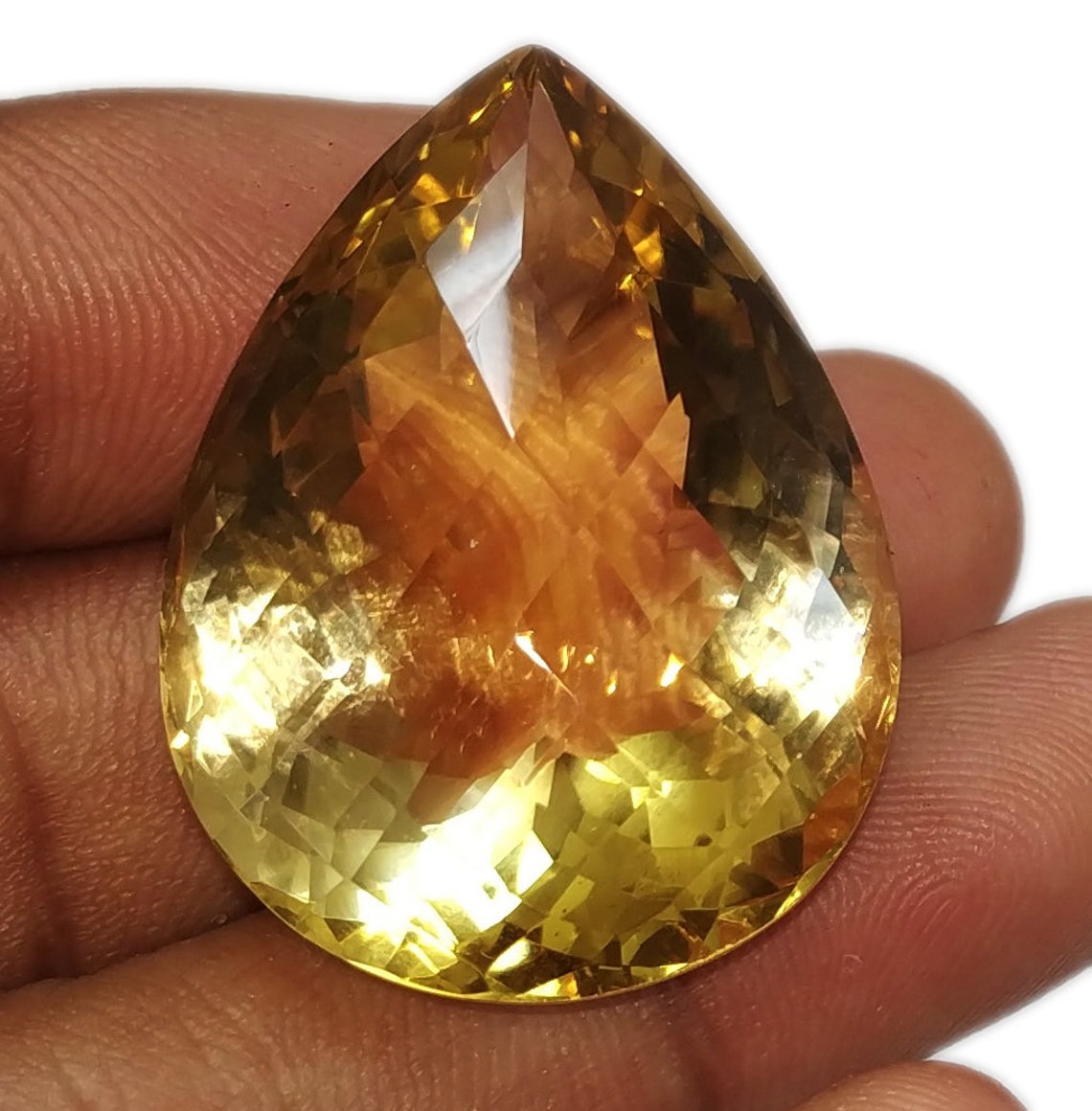 100 % Natural Citrine Pear Shape Loose Gemstone 69.85 Cts - Etsy