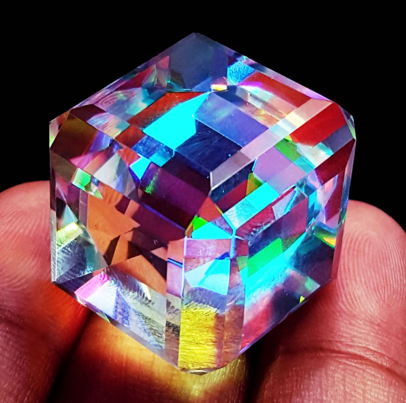Certified Loose Gemstone Mystic Quartz Cube 90 to 100 Carat - Etsy
