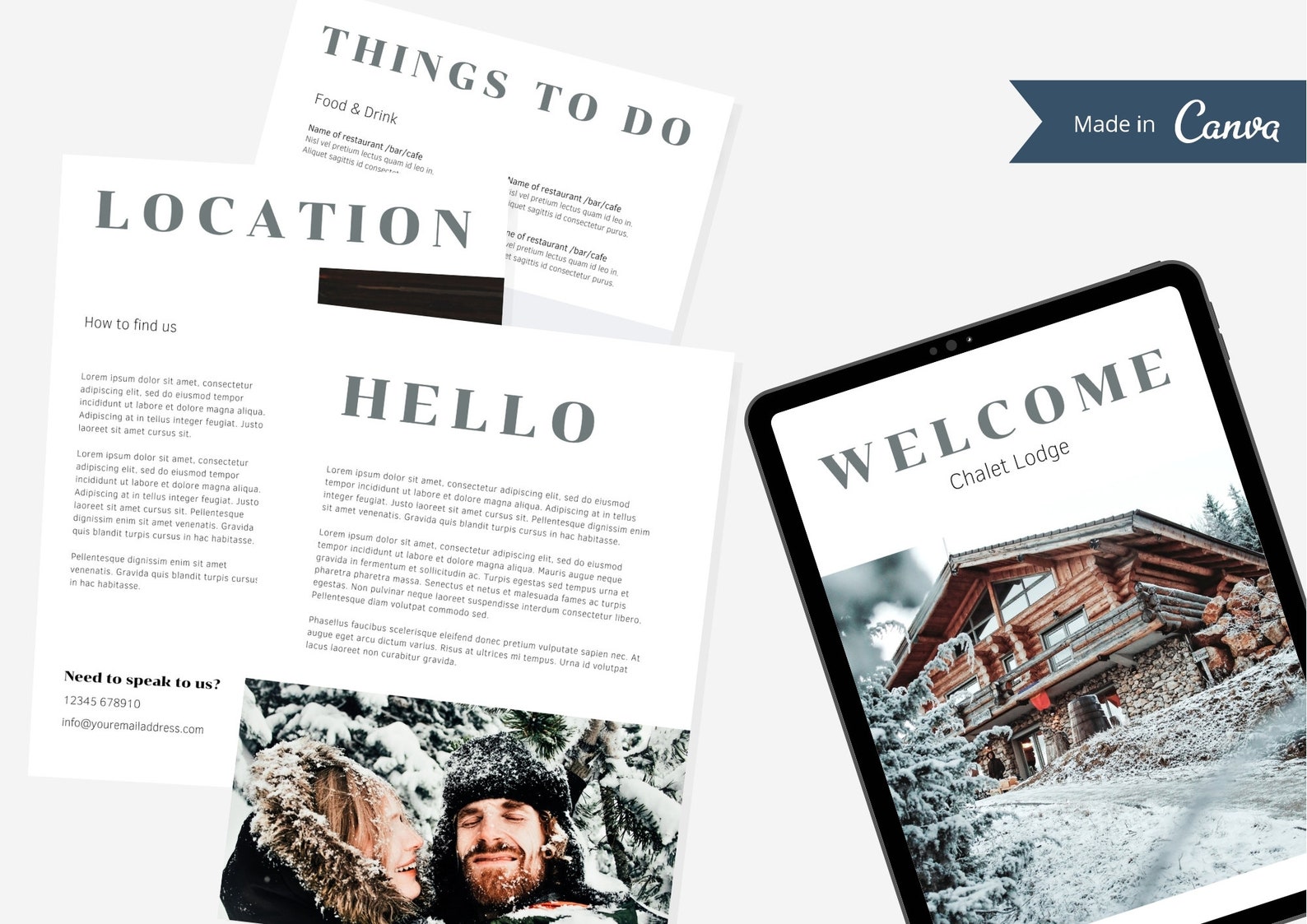 Welcome Guest Book Template Canva Template AirBnb Host | Etsy