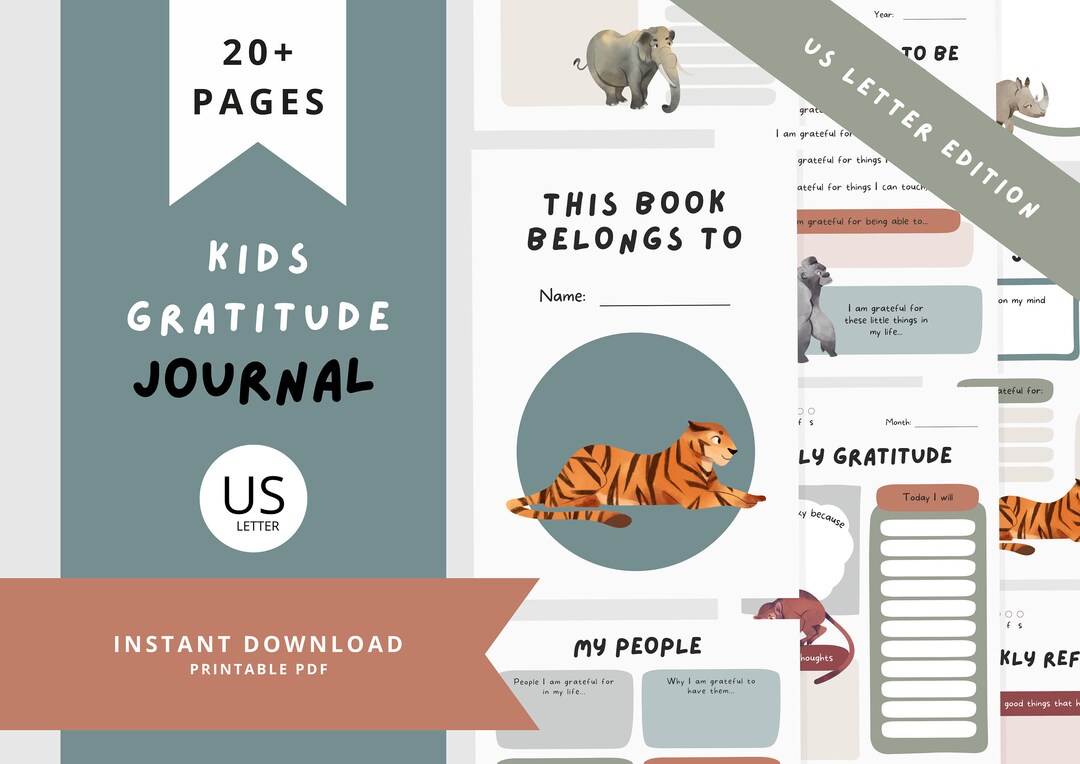 Gratitude Journal for Kids, Positivity and Mindfulness Planner ...