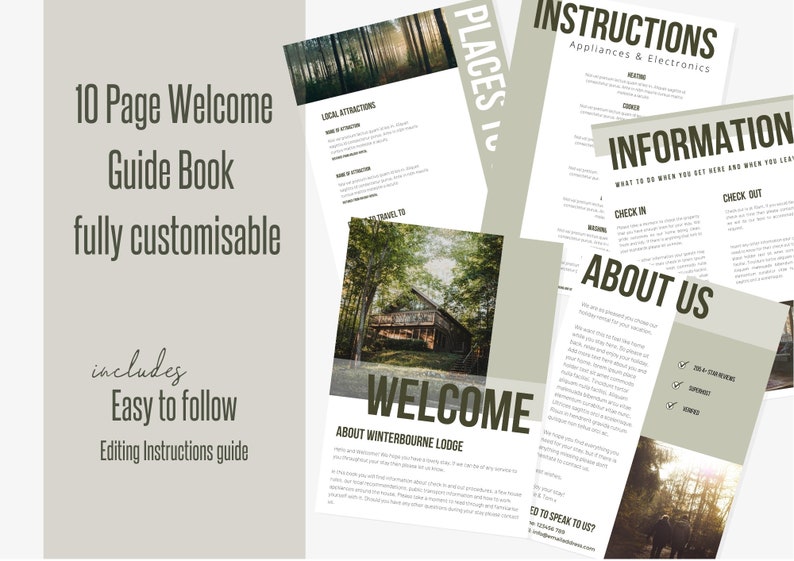 Airbnb welcome binder - sandnaa