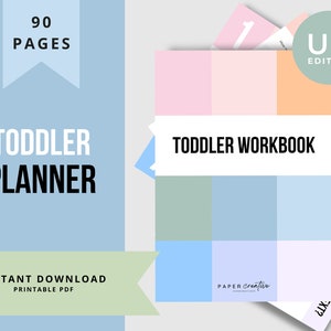 Toddler Learning Workbook | Printable Activities for Shapes, Colours ...