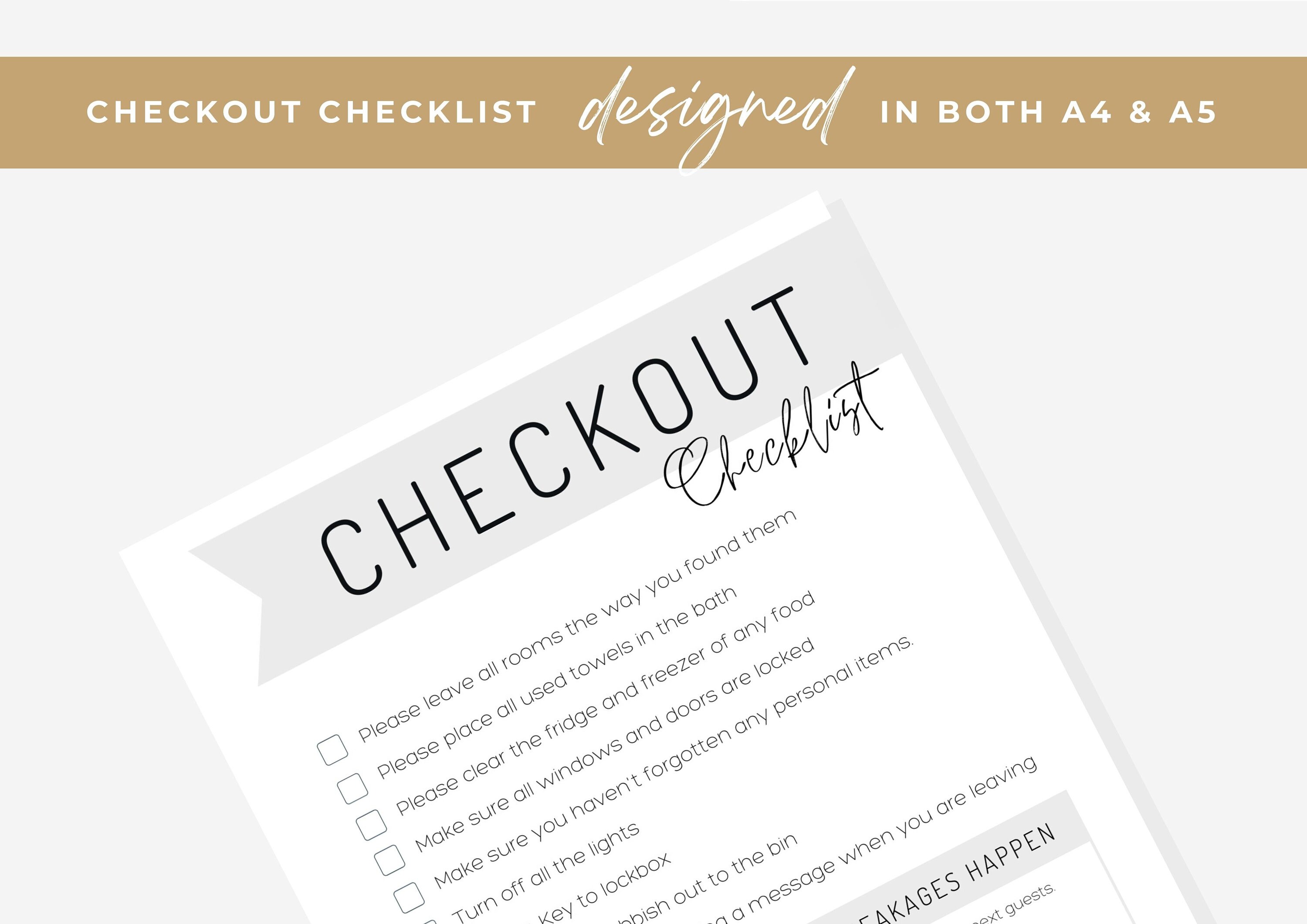 Host Bundle Welcome Book Checklist Feedback Form - Etsy UK