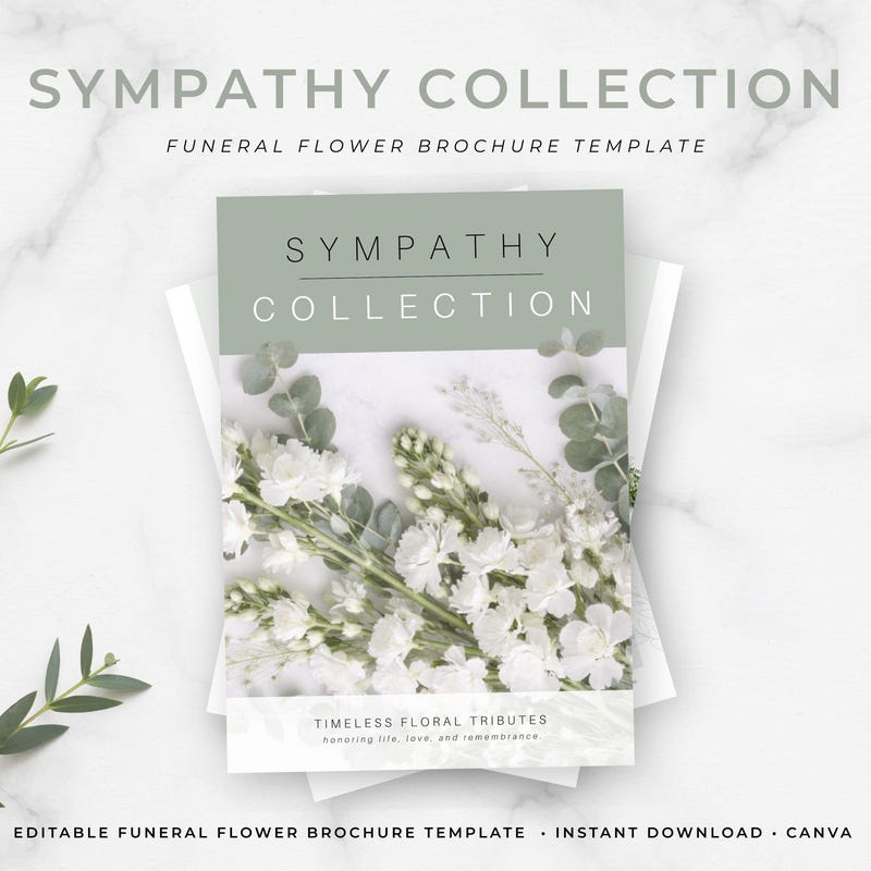 Flower Catalogue Template - Etsy