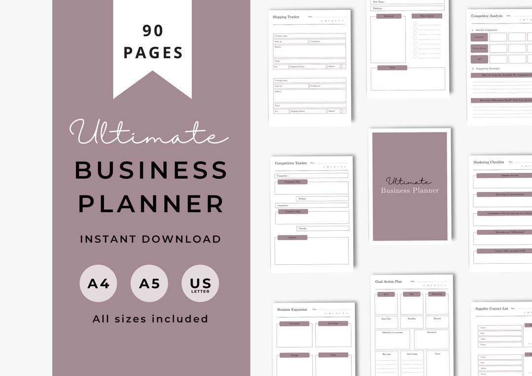 Ultimate Business Planner, Sales Tracking, Productivity Planning ...