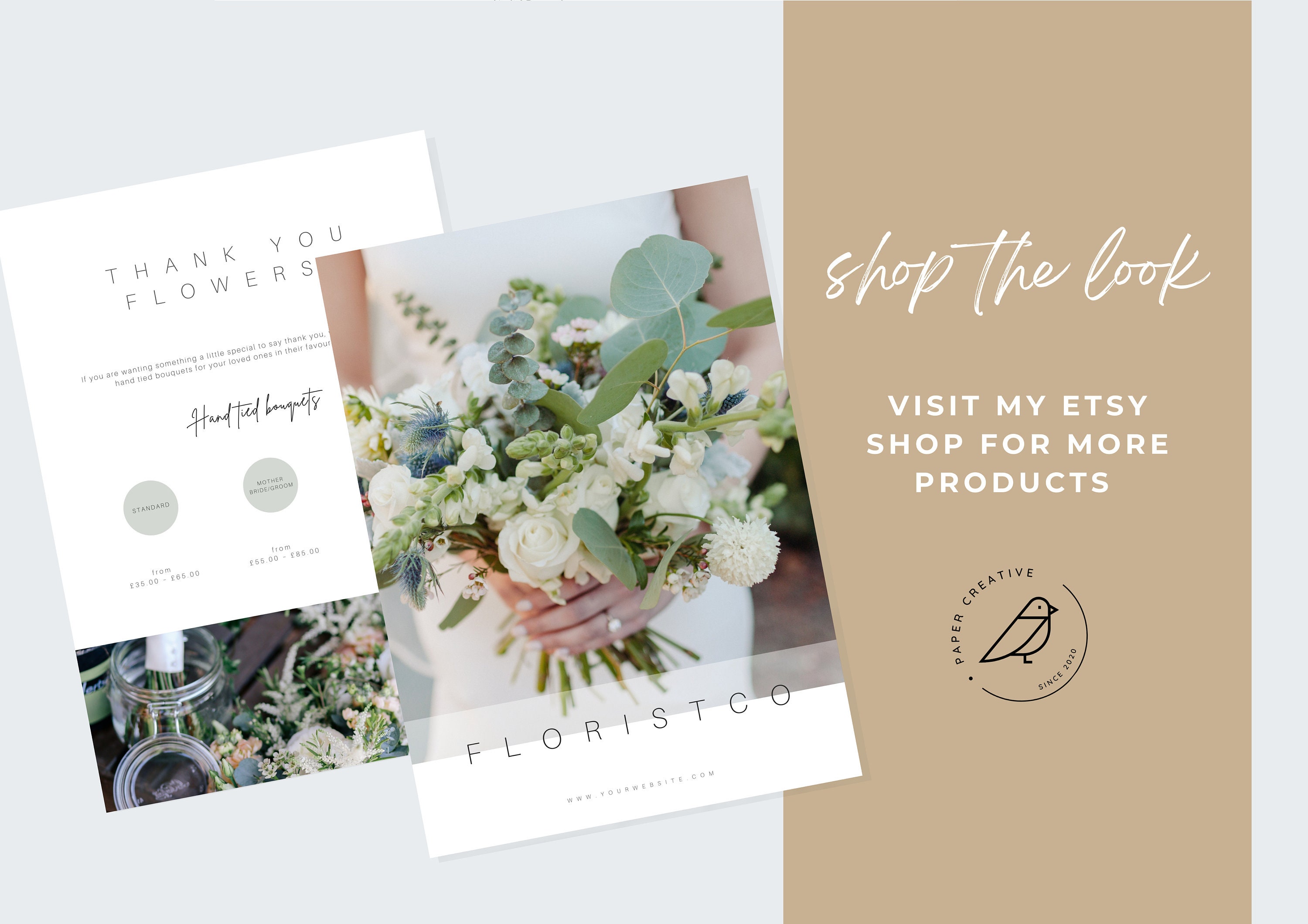 Florist Invoice Template Services Invoice Fully Editable - Etsy UK
