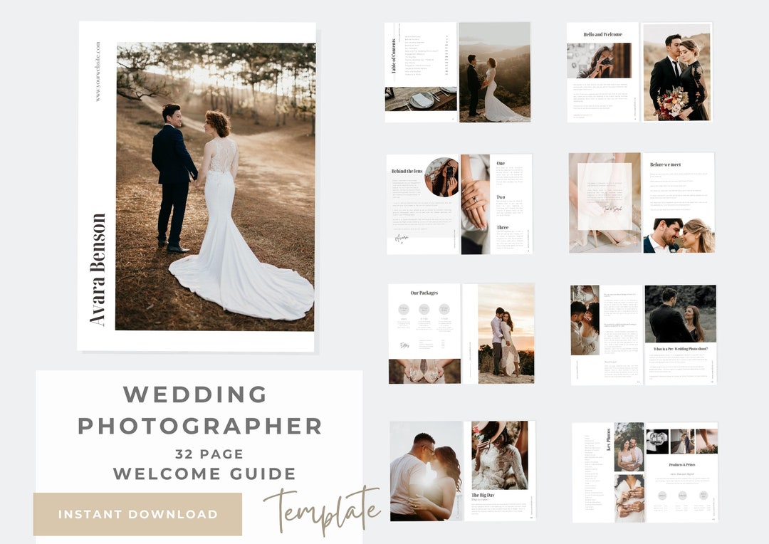 Photography Pricing Template for Wedding Photographers | Editable ...