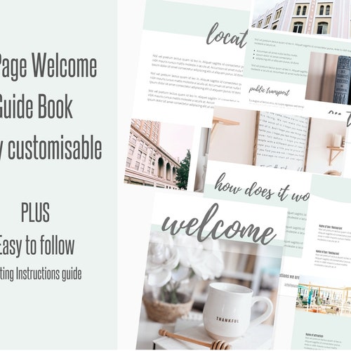 Airbnb Welcome Book VRBO Guidebook for Your Vacation Rental - Etsy