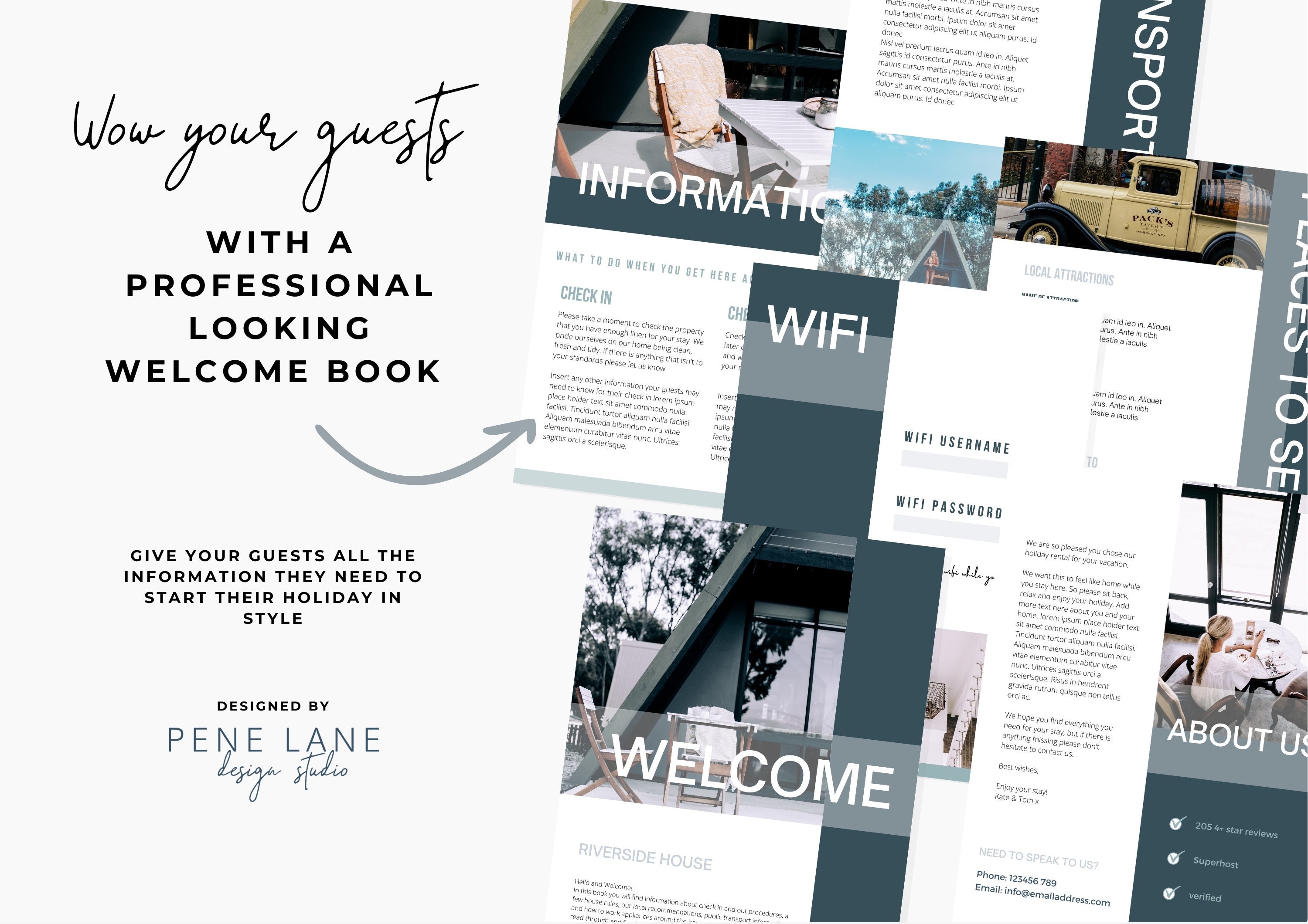 Welcome Book Template Canva Template AirBnb Host Guide | Etsy