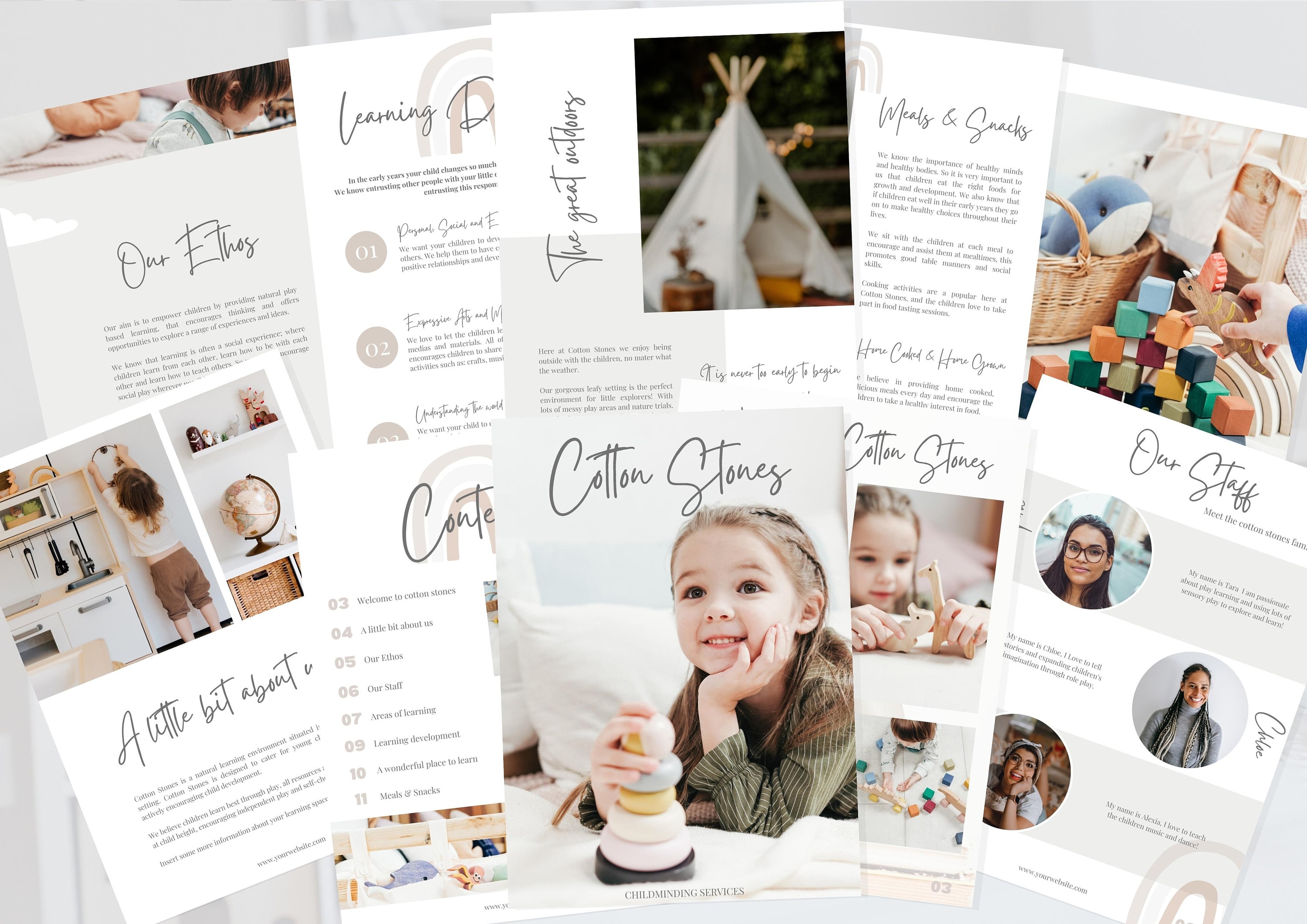 Childminder Welcome Guide Nursery Brochure Template - Etsy UK