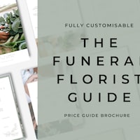 Editable Florist Lookbook Template Canva | Prefilled Flower Shop ...
