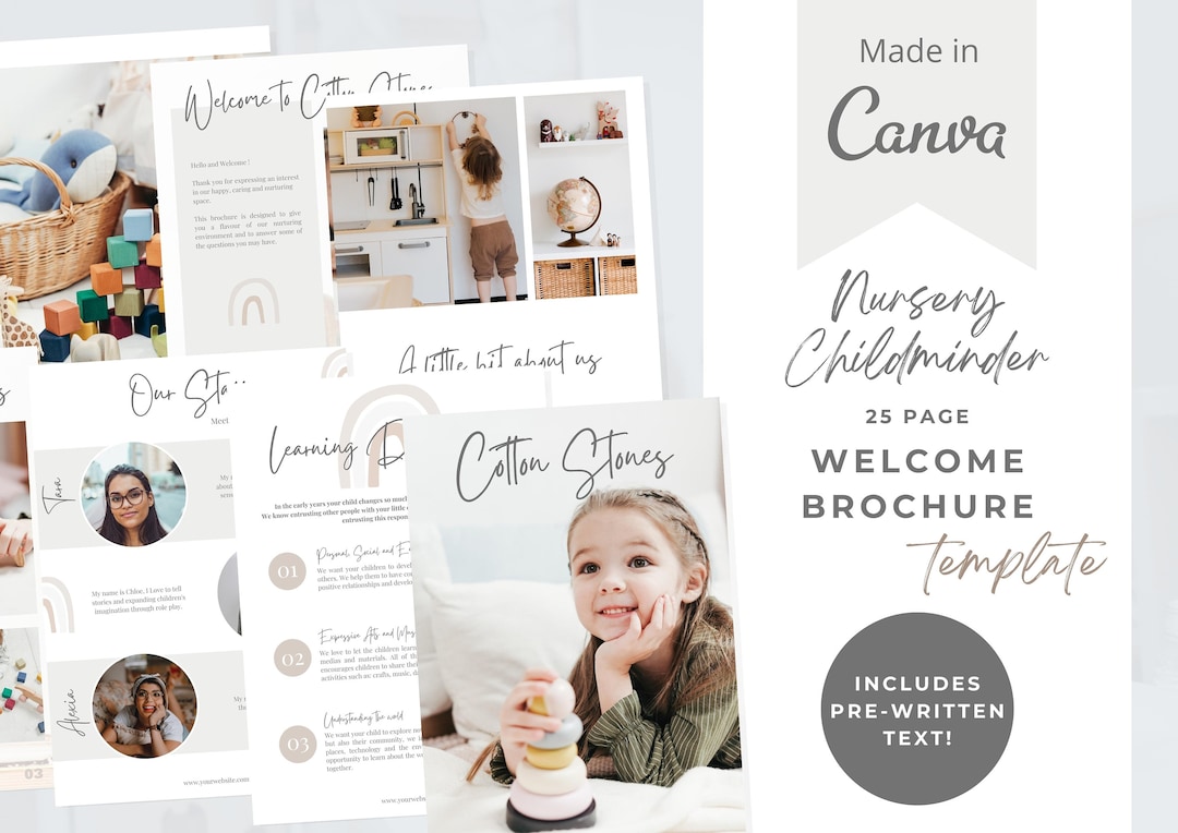 Childminder Welcome Guide - Nursery Brochure - Childminder Templates ...