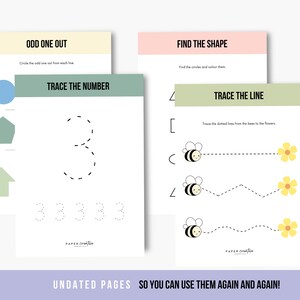 Toddler Learning Workbook | Printable Activities for Shapes, Colours ...