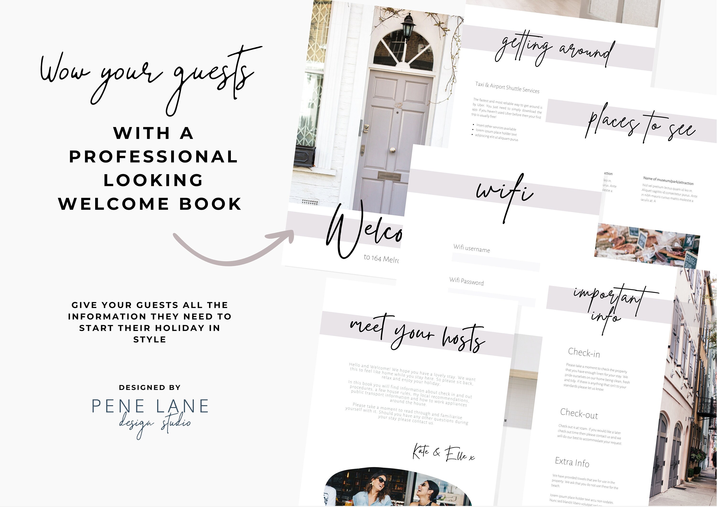 Welcome Book Template Canva Template AirBnb Host Guide | Etsy