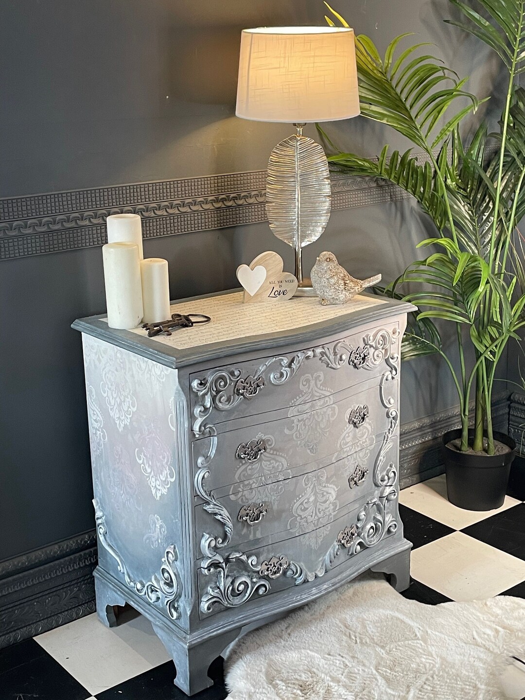 Old World Blending Chippy Chest of Drawers - Etsy