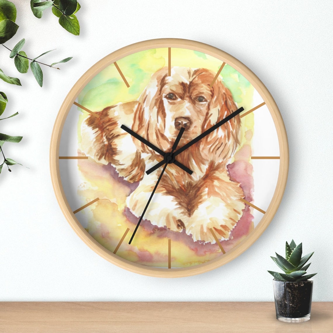 Cocker Spaniel Dog Wall Clock English Cocker Spaniel Puppy - Etsy