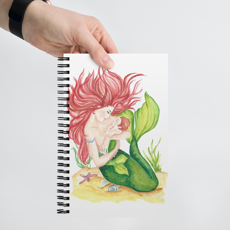 Little Mermaid Spiral Notebook, Mermaid Journal, Mermaid Gift Ideas ...