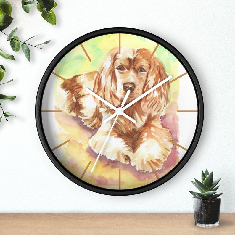 Cocker Spaniel Dog Wall Clock English Cocker Spaniel Puppy - Etsy