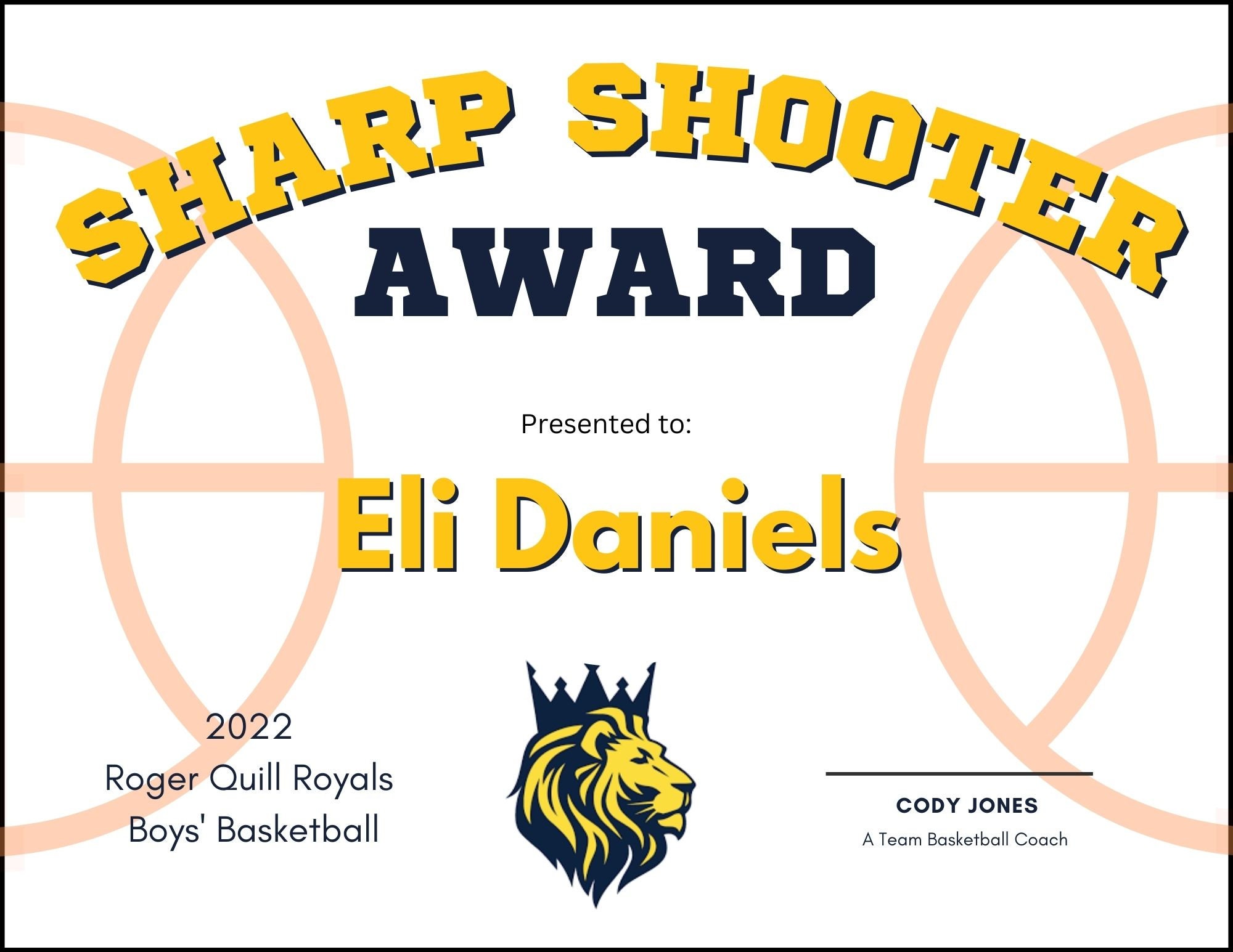 Basketball Award Certificates - Etsy