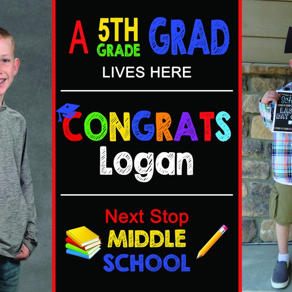 5th Grade Graduation Yard Sign - Etsy